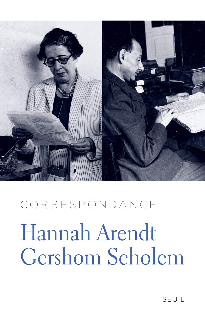 ARENDT Hannah, SCHOLEM Gershom, Correspondance (1939-1963) | Sifriaténou/Notre Bibliothèque